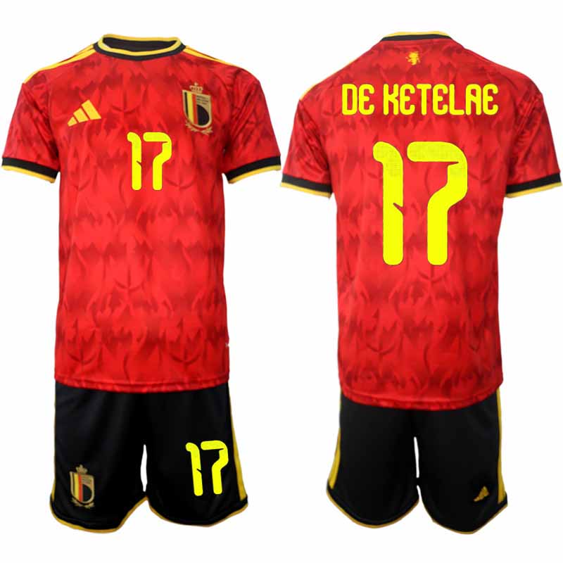 Charles De Ketelaere #17 Belgija Domači SP 2026 Poceni Nogometni dresi ...